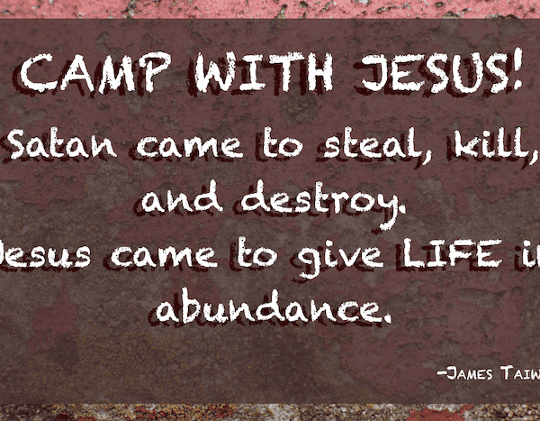 camp with Jesus – Inspirational Quotes & Articles