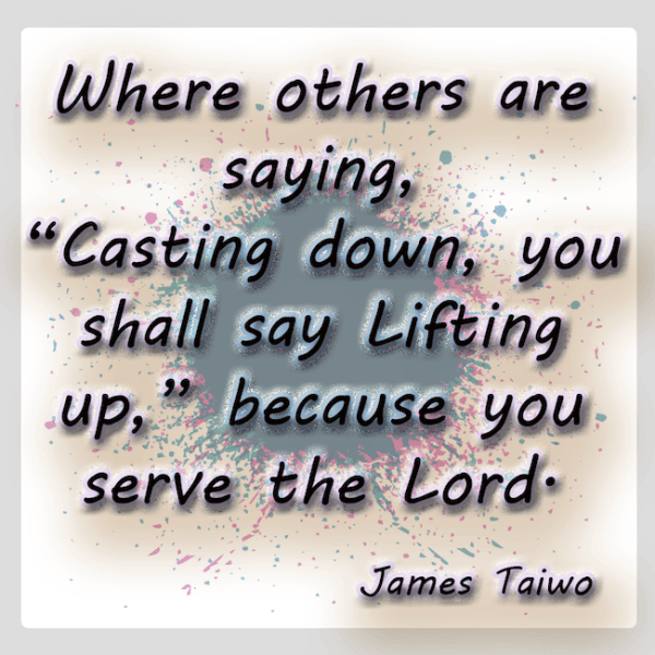 Humility in Service to God and Man - James Taiwo-Wisdom